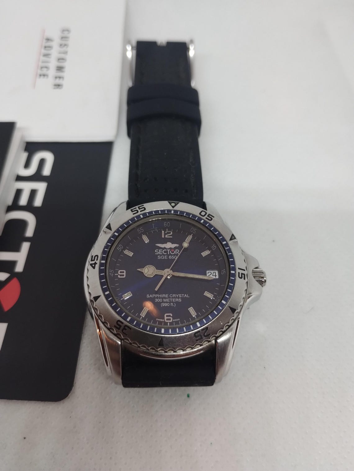 Vintage Men's Diver Watch Sector SGE 650 300 Meters Swiss Made 90's. - Etsy
