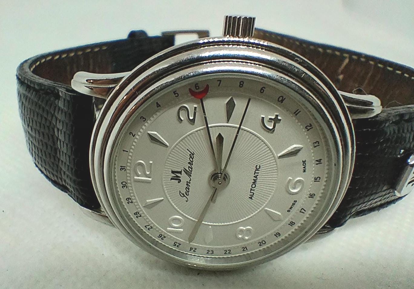 Vintage Jean Marcel Pointer Date Automatic Watch: Swiss Made 90's - Etsy