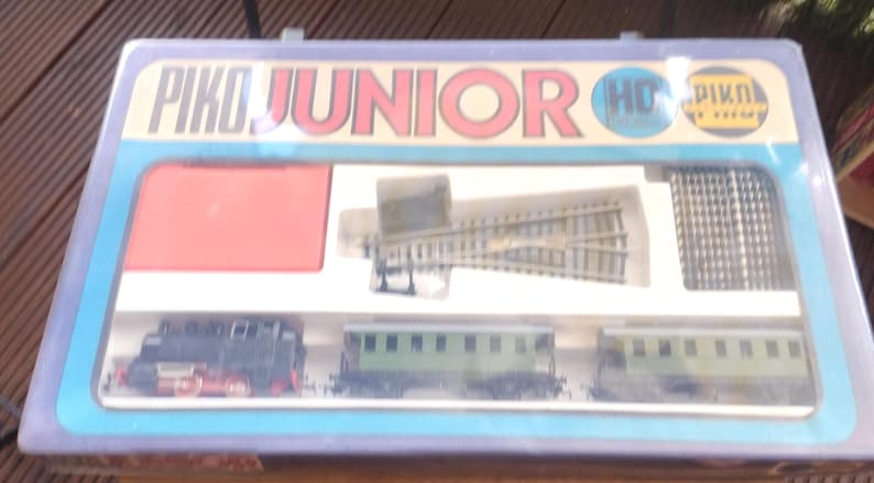 Vintage Rare Train Set PIKO JUNIOR 04006 HO 1:87 Made in Germany 1960's ...