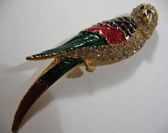 Parrot brooch | Etsy