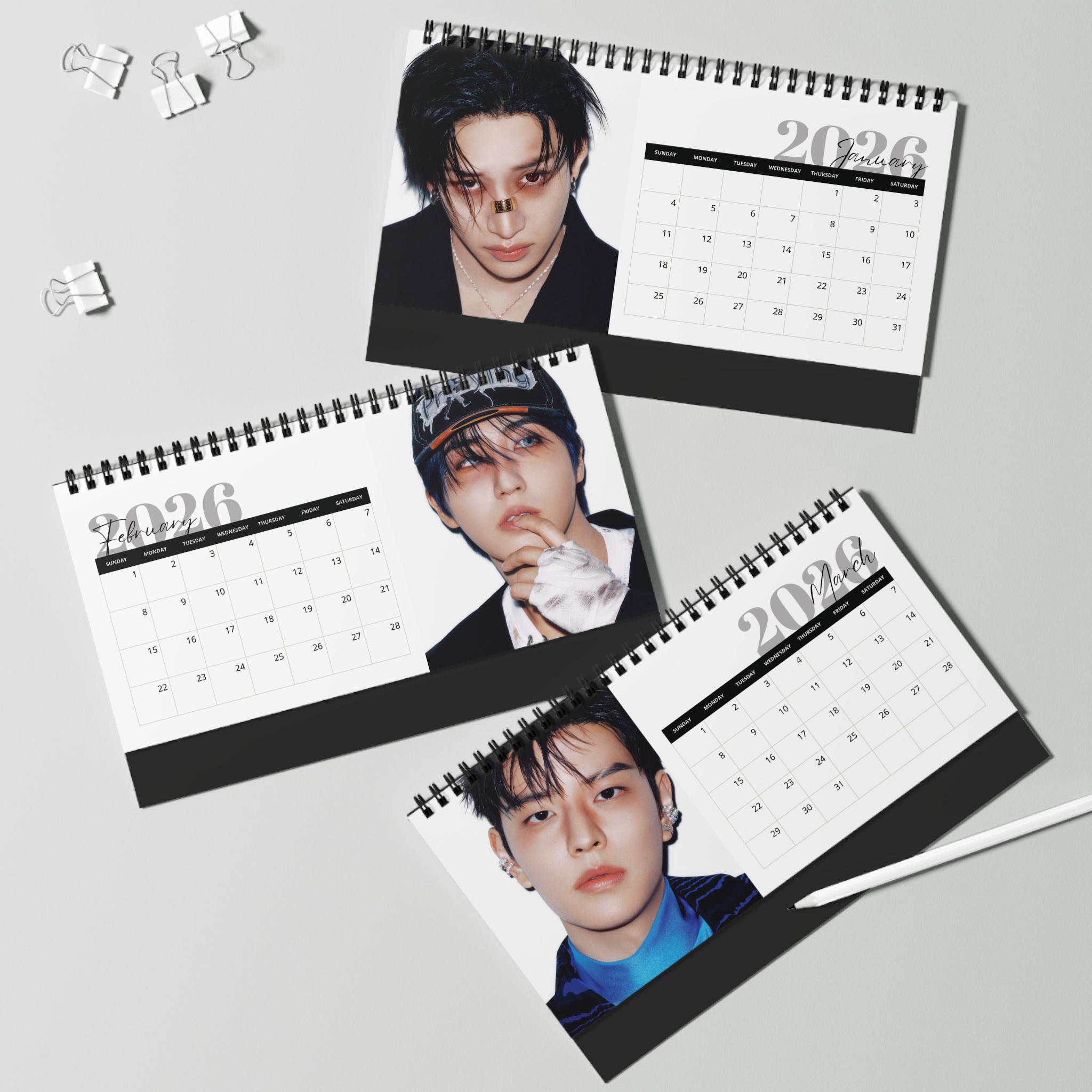 SKZ Desk Calendar 2026 | KPOP Merch 12 Months Customized Calendar for ...