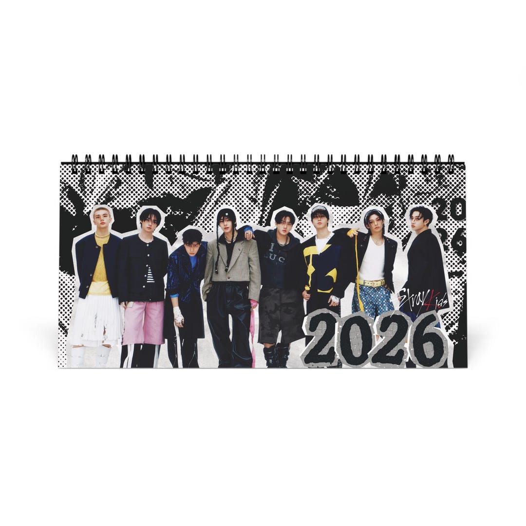 SKZ Desk Calendar 2026 | KPOP Merch 12 Months Customized Calendar for ...