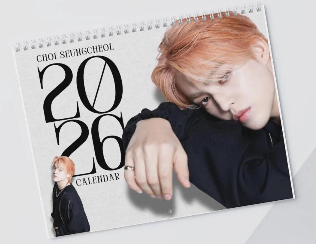 SVT Scoups Wall Calendar 2026 | KPOP Choi Seungcheol Merch 12 Months ...