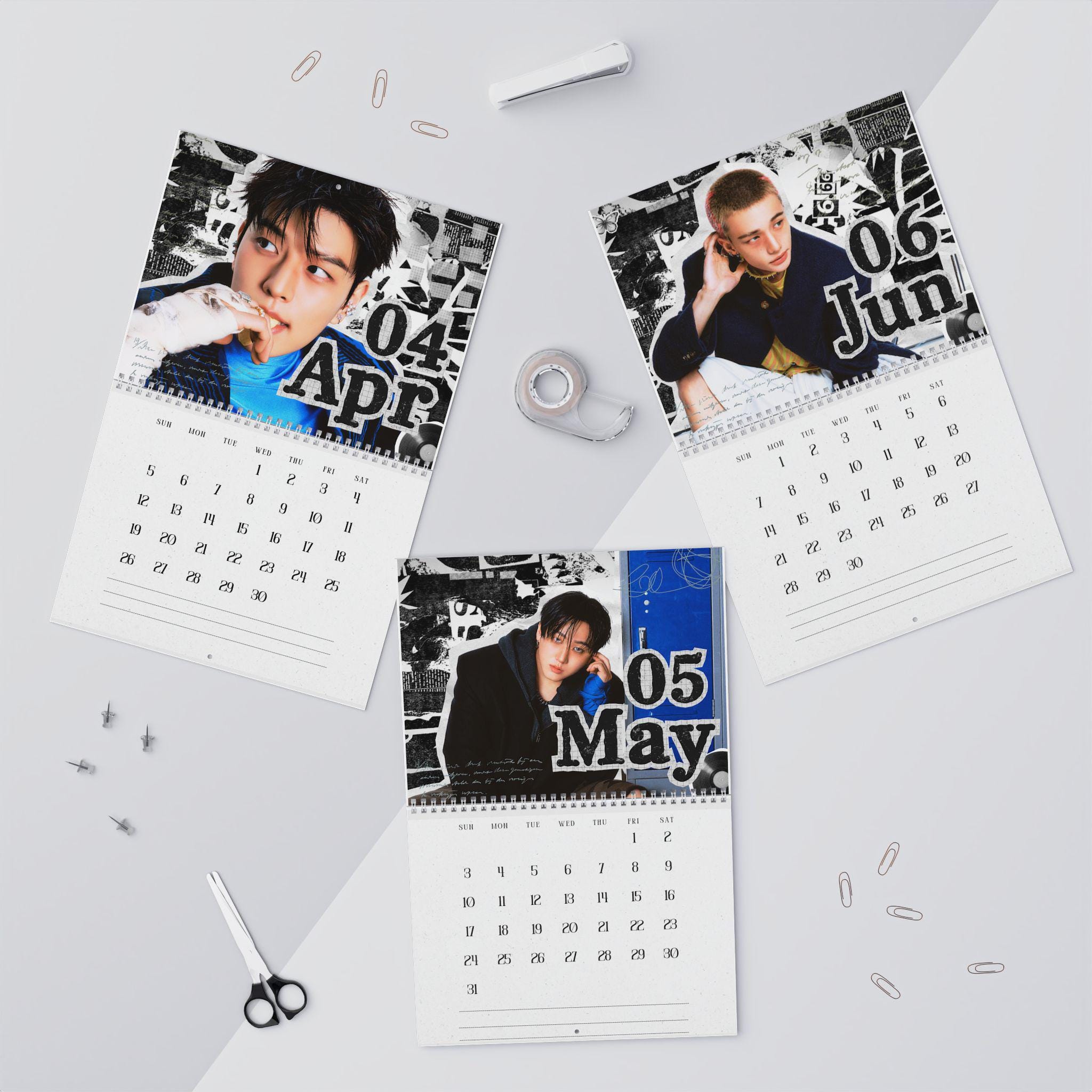 SKZ Wall Calendar 2026 | KPOP Merch Straykids 12 Months Customized ...