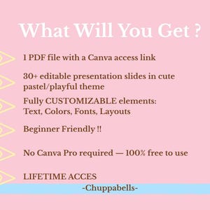 Cute Pastel Canva Presentation Template – 32 Slides | Fully Editable ...