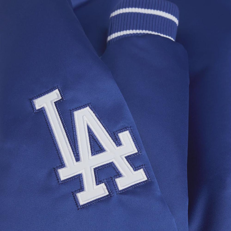 Los Angeles Dodgers Satin Varsity Jacket, Baseball Bomber - Etsy