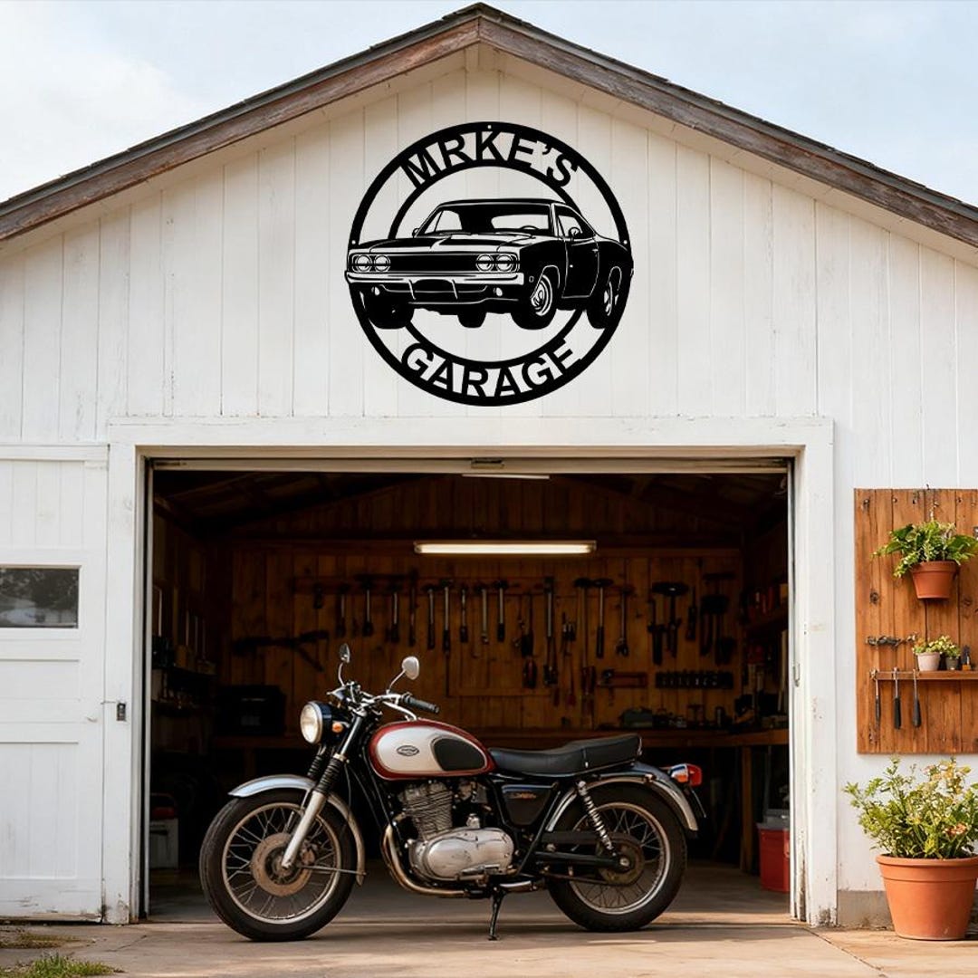 Personalized Garage Gear Sign,personalized Vintage Muscle Car Garage ...
