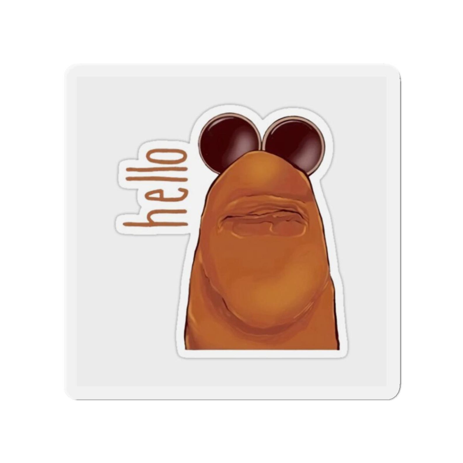 Quirky Marcus the Worm Sticker, "hello" - Ideal for VR Chat Lovers ...