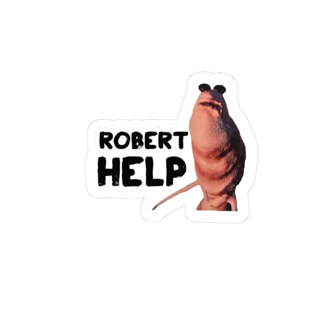 Marcus the Worm Sticker- Robert Help - Etsy