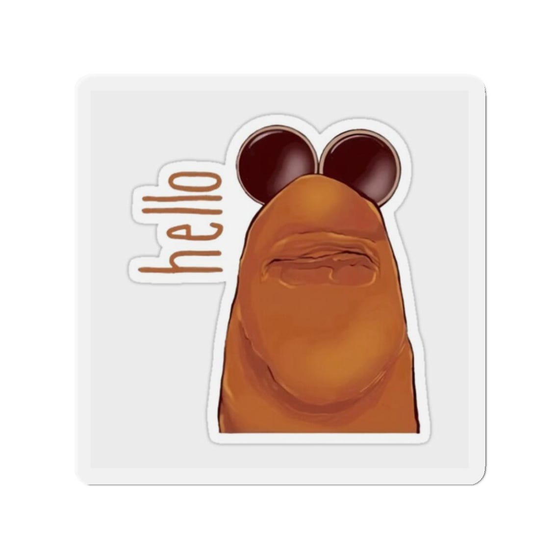 Quirky Marcus the Worm Sticker, "hello" - Ideal for VR Chat Lovers ...