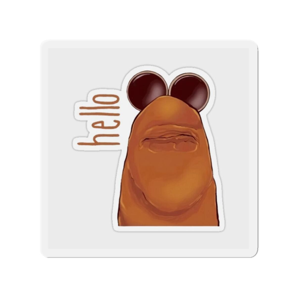 Quirky Marcus the Worm Sticker, "hello" - Ideal for VR Chat Lovers ...
