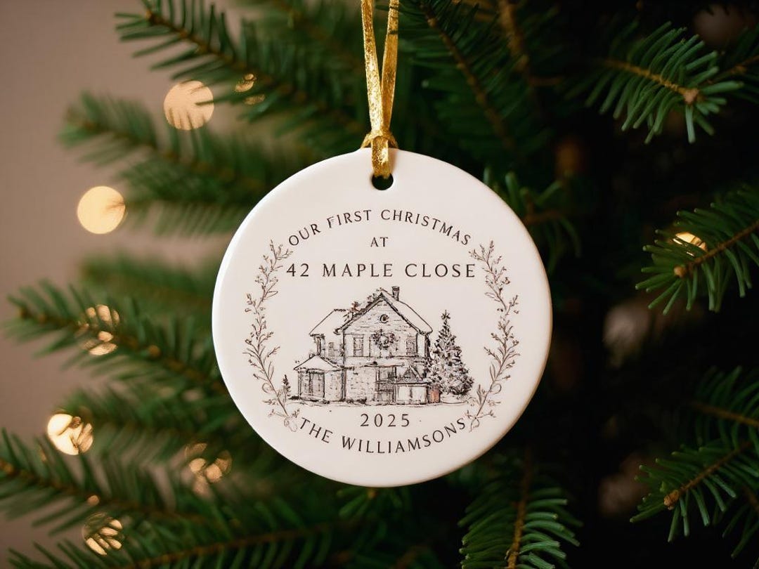 Our First House Christmas Ornament,first House Address Keepsake ...