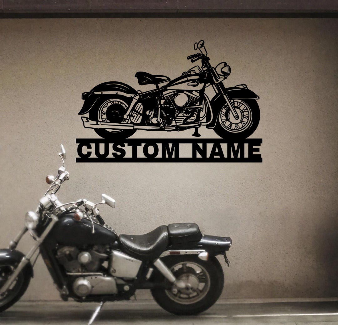 Personalized Motorcycle Metal Wall Art,custom Motorcycle Wall Decor ...