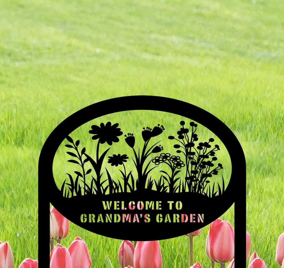 Custom Metal Flower Bed Decor,personalized Garden Decoration Metal Sign ...