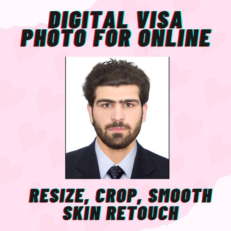 Digital Visa Photo for Online Submission, Passport Size Photo Editing ...