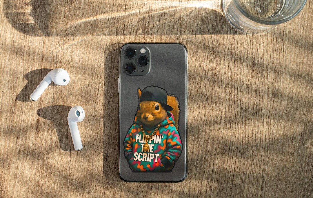 Skrill Nutz Gangsta Squirrel Print | Trap Animal Poster, Sticker ...