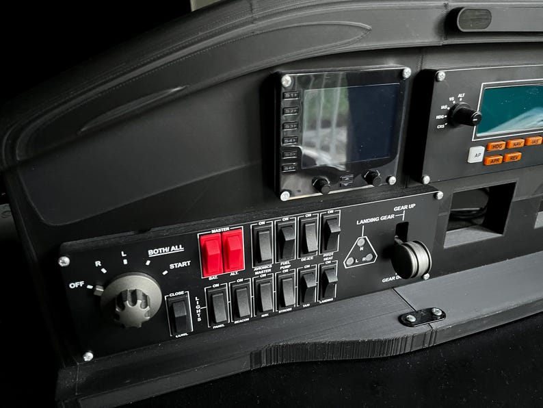 Dijital STL File Flight Simulator Cockpit for Logitech & Saitek Panels ...