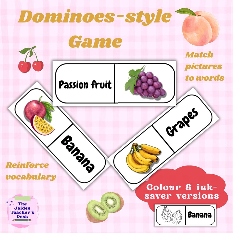 ESL Fruit Lesson Bundle – Flashcards, Worksheet, Word Search & Game ...