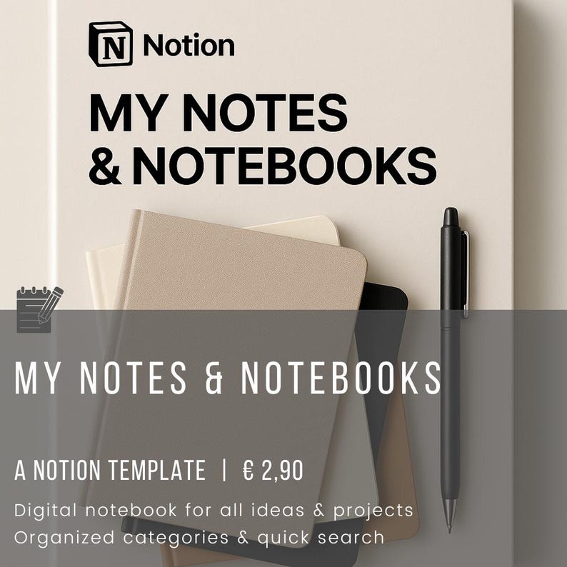 My Notes & Notebooks - Etsy