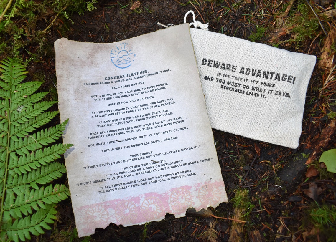 Survivor Season 41 Beware Advantage All Three Idols free - Etsy