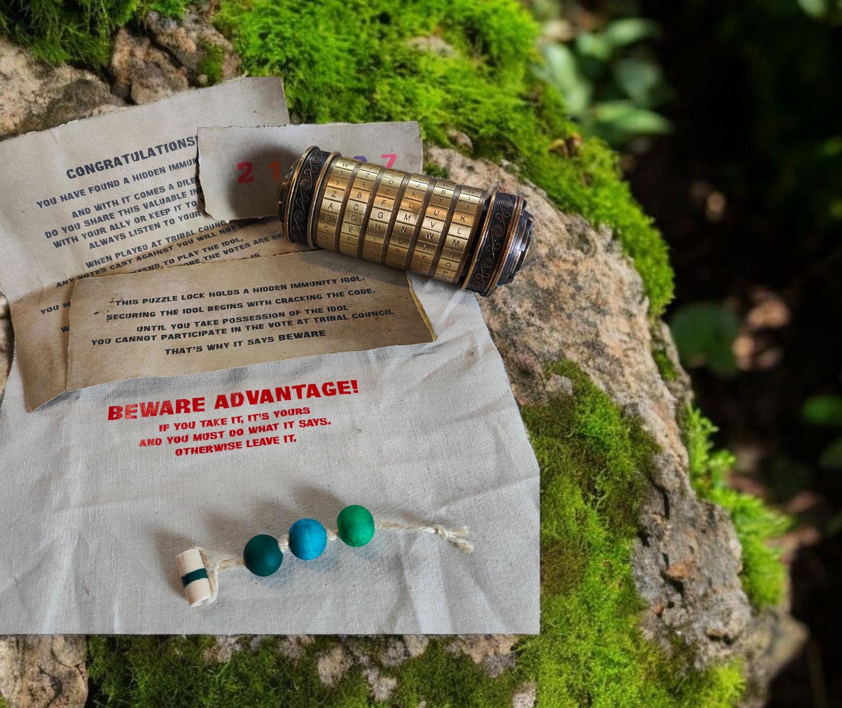 Survivor Season 48 Immunity Idol Prop Replica With Beware Advantage - Etsy