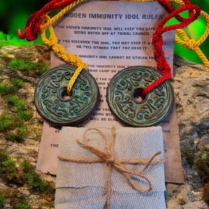 Survivor Hidden Immunity Idol Season 27 Blood Vs Water Prop Replica - Etsy