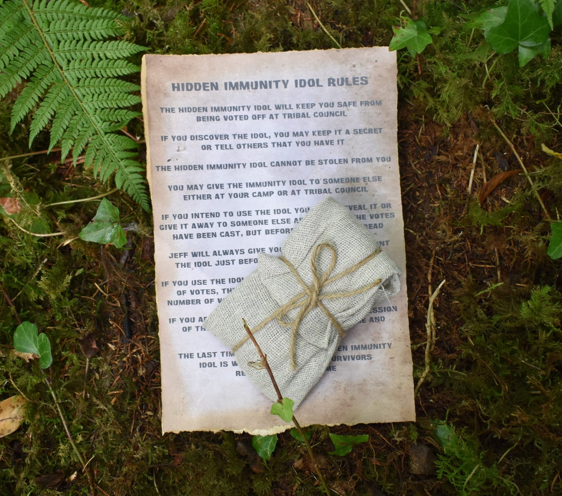 Survivor Hidden Immunity Idol Season 20 Heroes Vs Villains - Etsy Canada