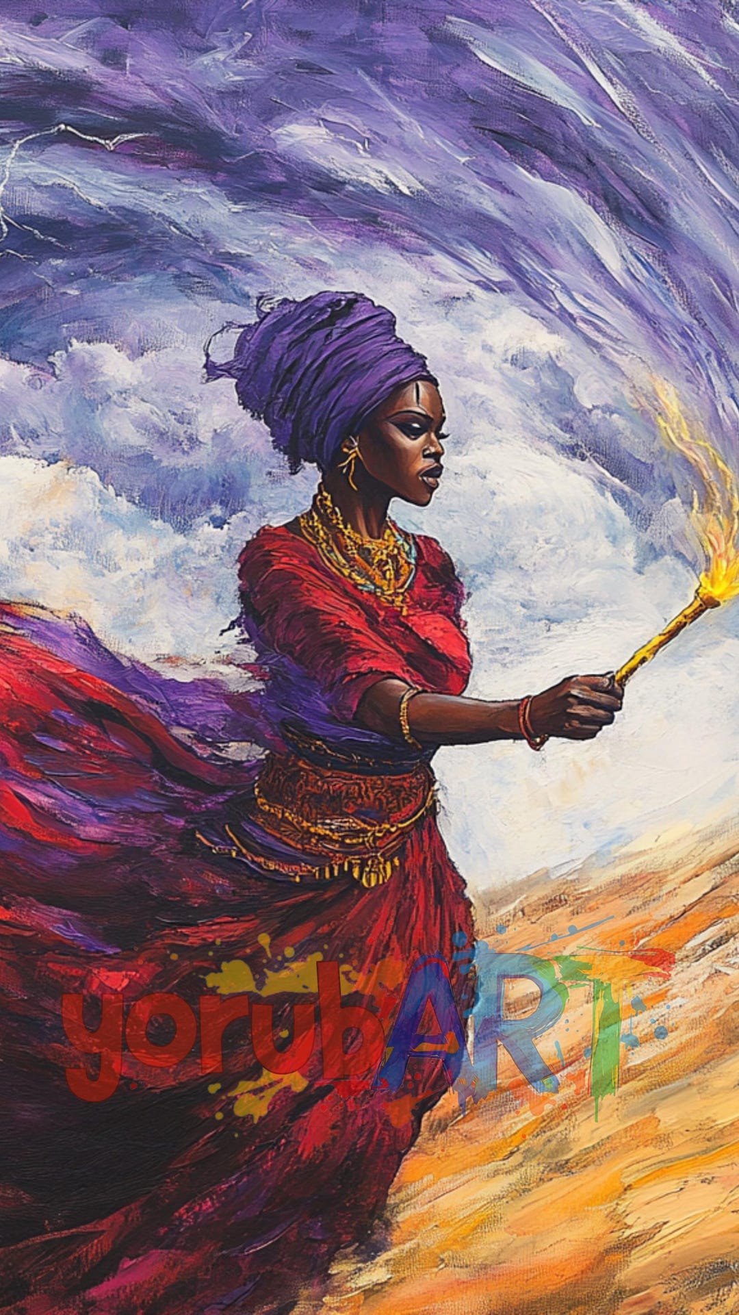 Oya Yoruba Orisha Art – African Spiritual Poster (digital Download) - Etsy