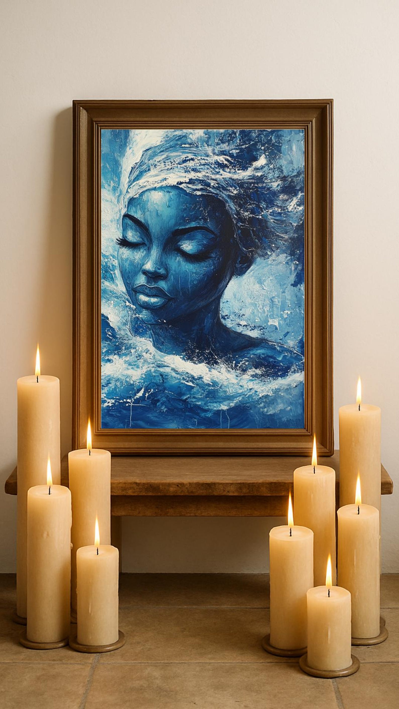 Ocean Dream Yemaya Printable Art – Yoruba Goddess Digital Wall Decor ...