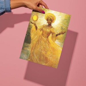 Oshun Goddess Art Print – Yoruba Orisha, Afro Divine Feminine (digital ...