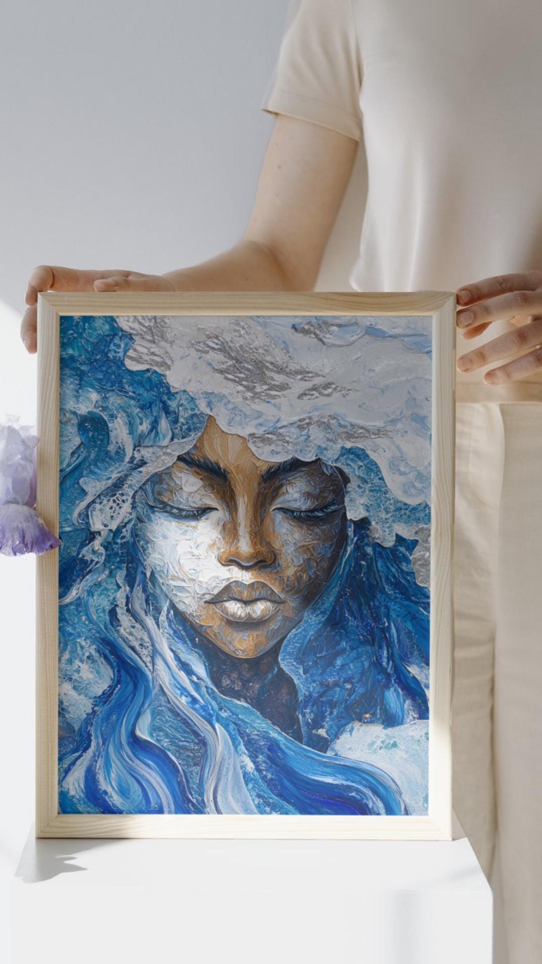 Yemaya Orisha Poster - Ocean Spirit Printable Art - Afro Caribbean Wall ...
