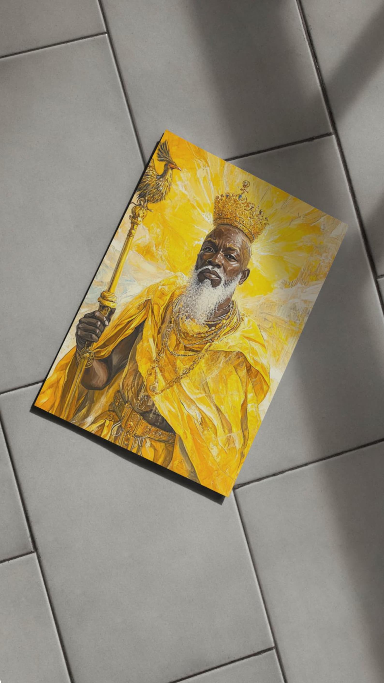 Osun Orisha Solar King Poster – Yoruba Art, African Royalty (digital ...