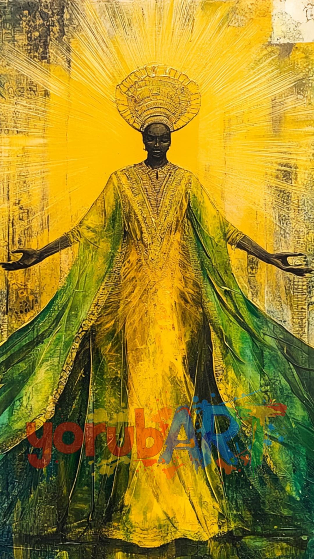 Orunmila Orisha Poster zum ausdrucken - Yoruba Ifá Sage Digitale ...