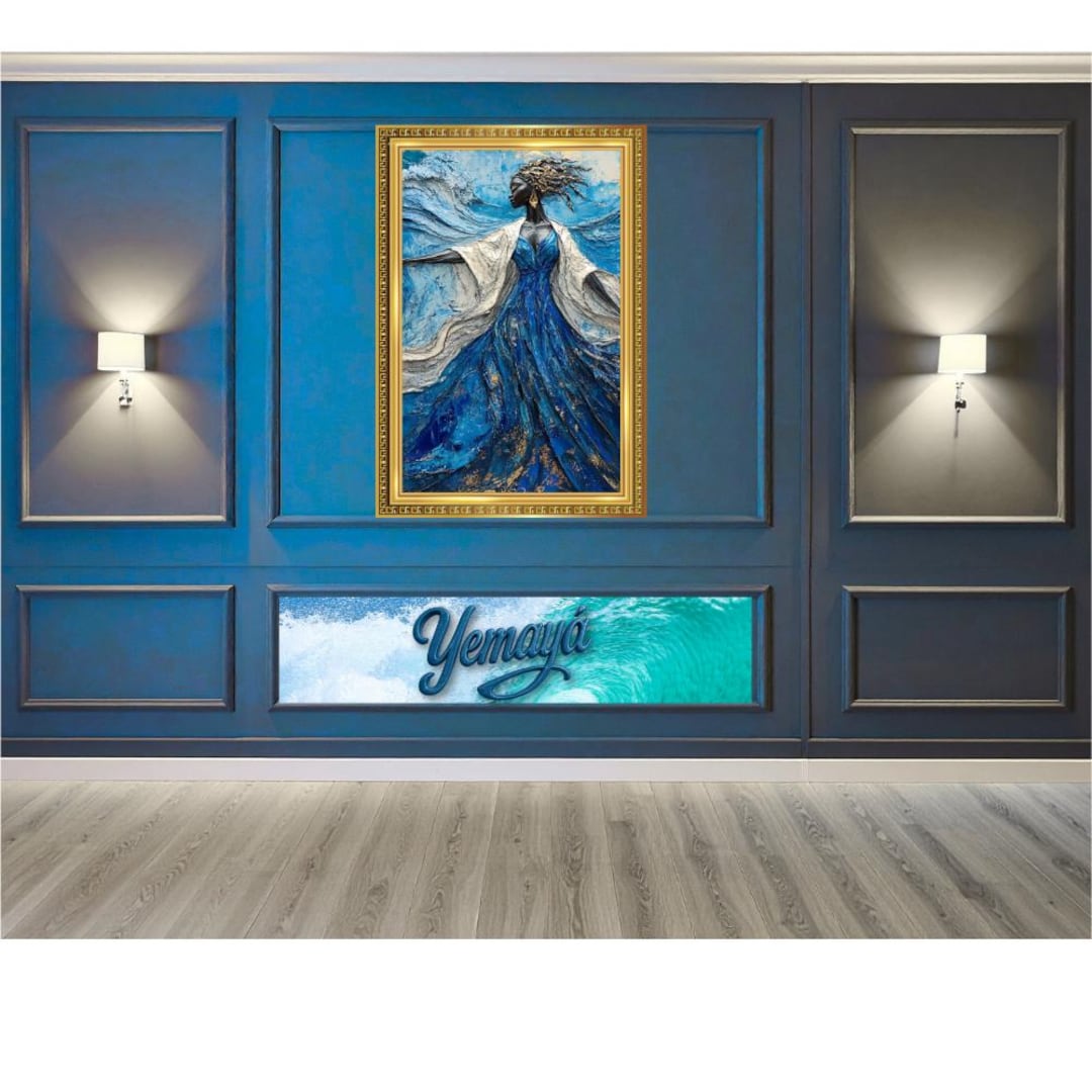 Yemaya Ocean Goddess Art Print | Yoruba Motherhood Decor (digital ...
