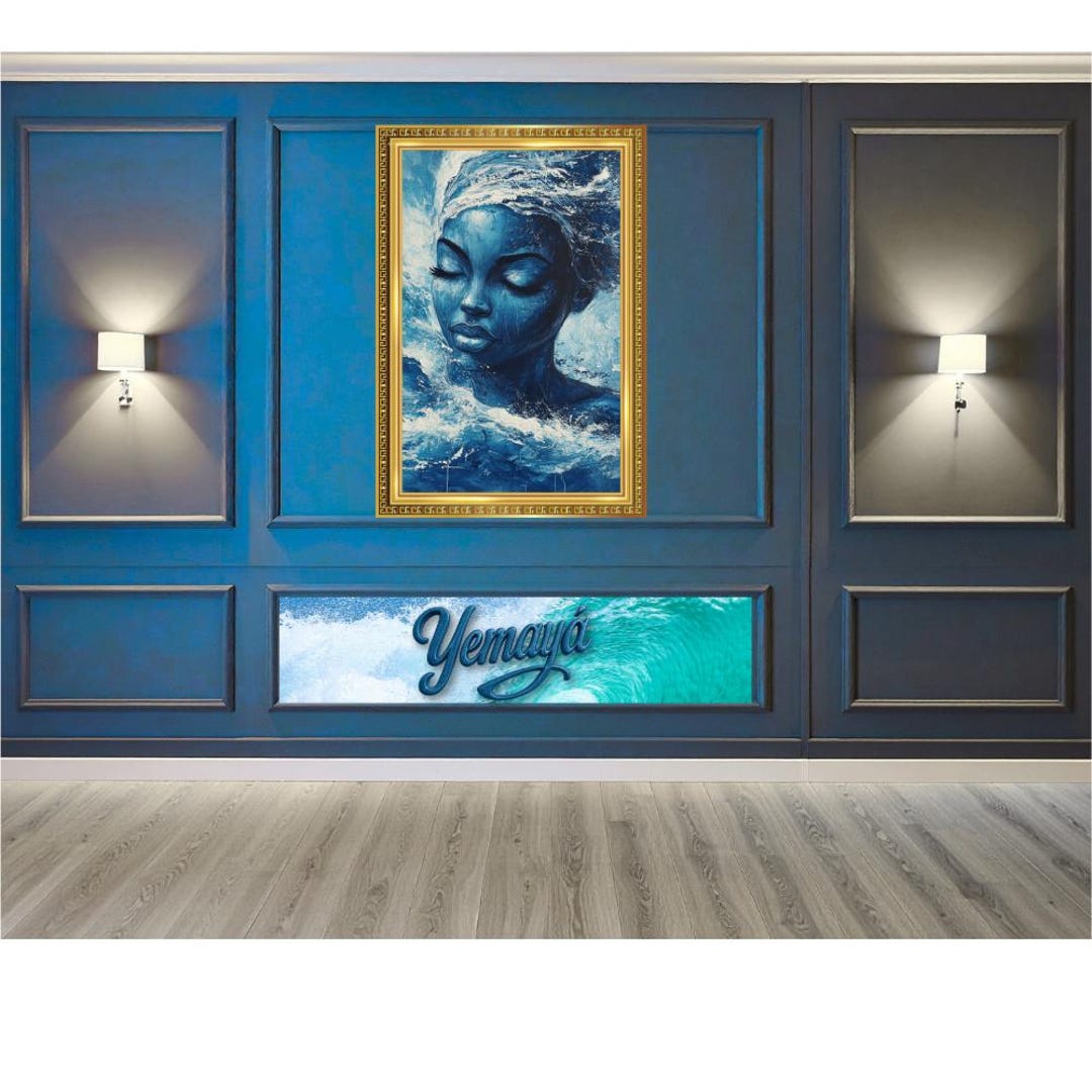 Yemaya Wall Art | Ocean Goddess Print | Yoruba Orisha Spiritual Decor ...