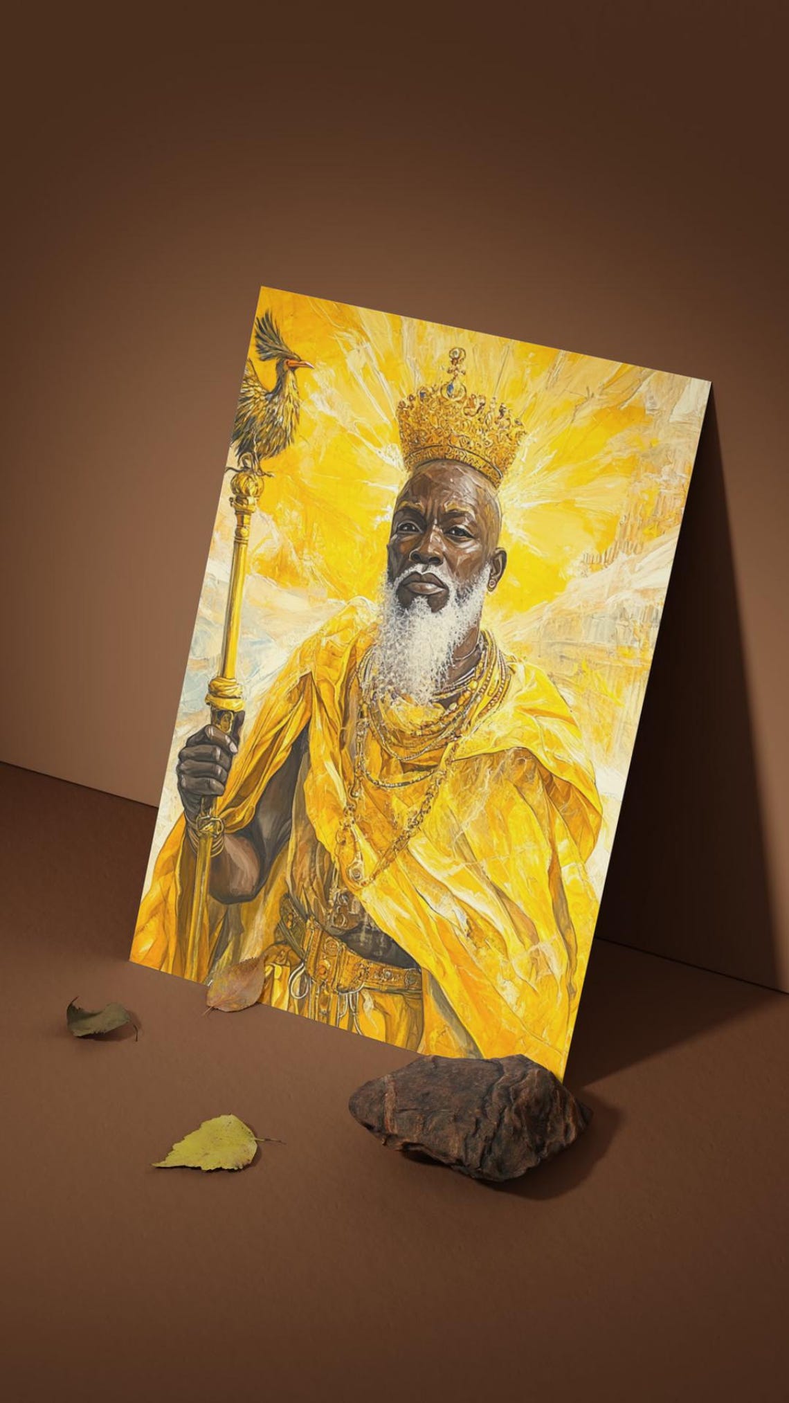 Osun Orisha Solar King Poster – Yoruba Art, African Royalty (digital ...