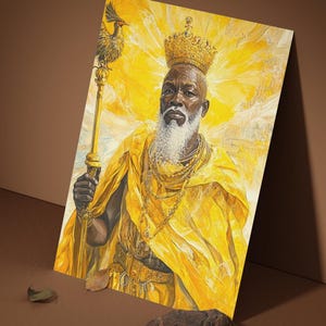 Osun Orisha Solar King Poster – Yoruba Art, African Royalty (digital ...