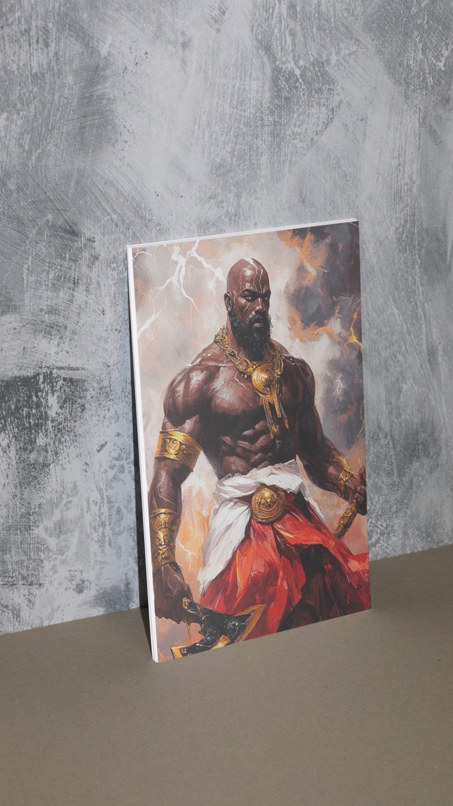 Shango Orisha Thunder God Printable Wall Art – Yoruba Warrior Spiritual Decor – African Altar ...
