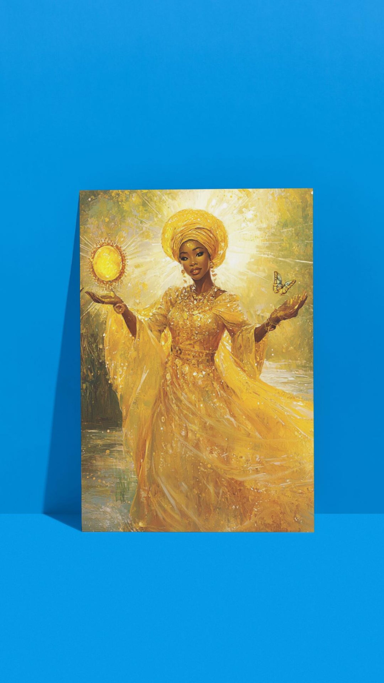 Oshun Goddess Art Print – Yoruba Orisha, Afro Divine Feminine (digital ...