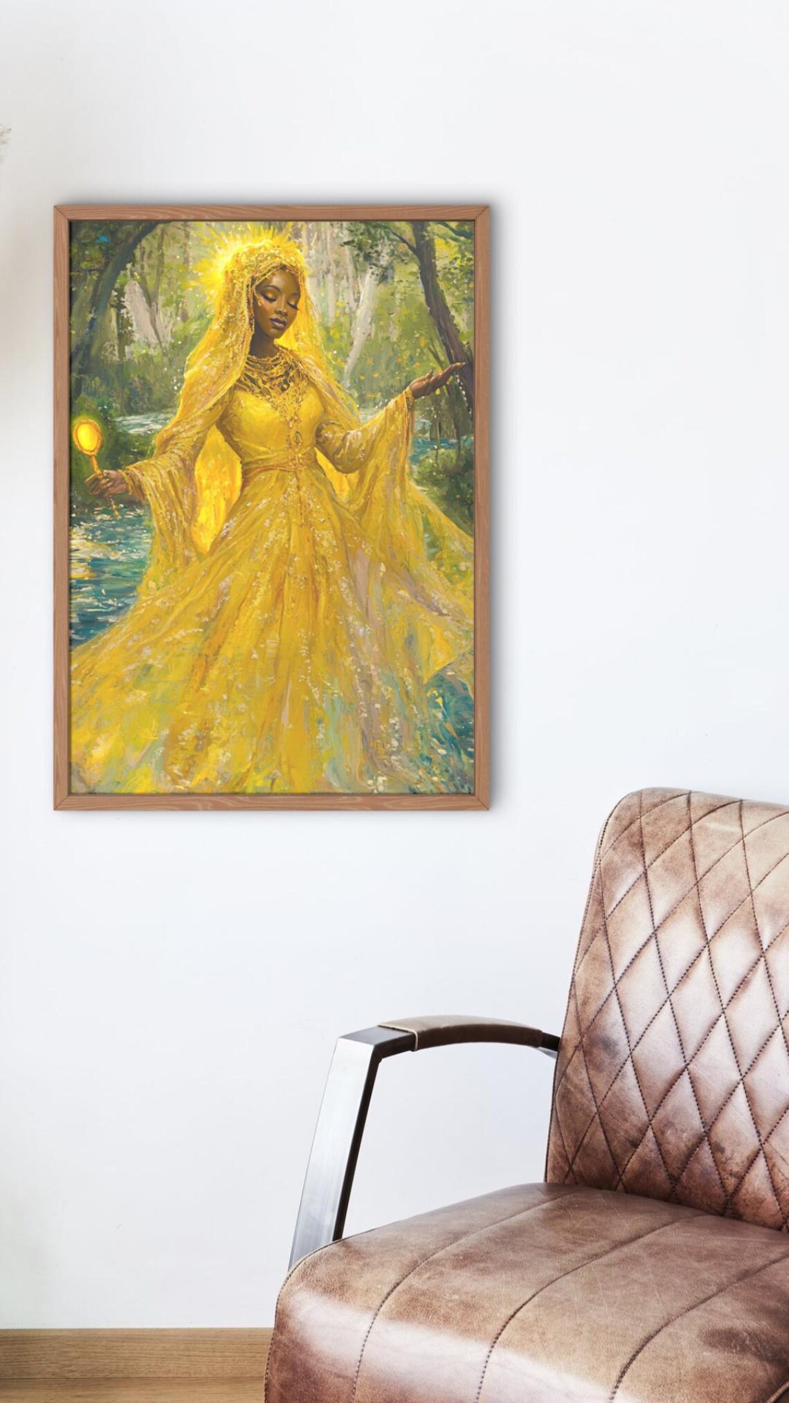 Oshun River Light Printable Wall Art – African Orisha Digital Goddess ...