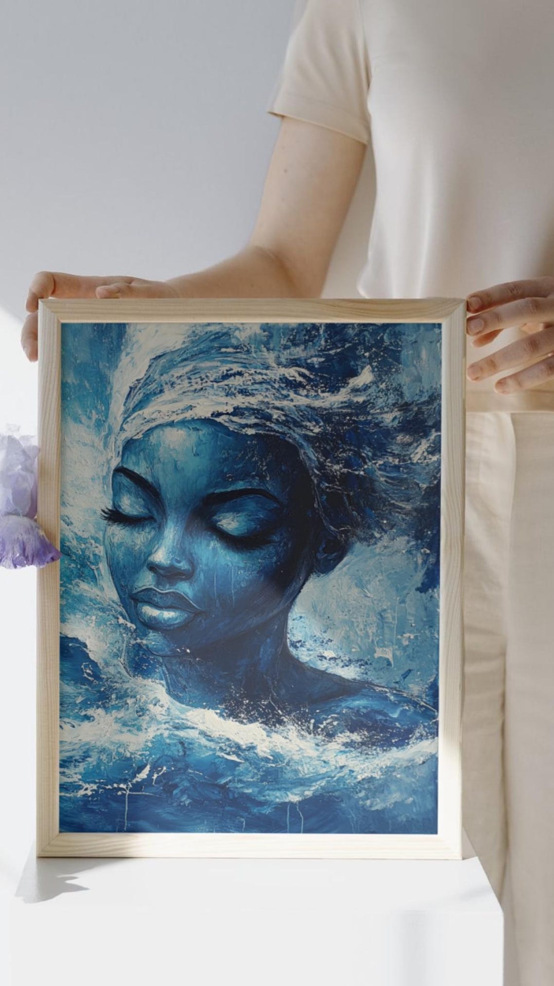 Ocean Dream Yemaya Printable Art – Yoruba Goddess Digital Wall Decor ...