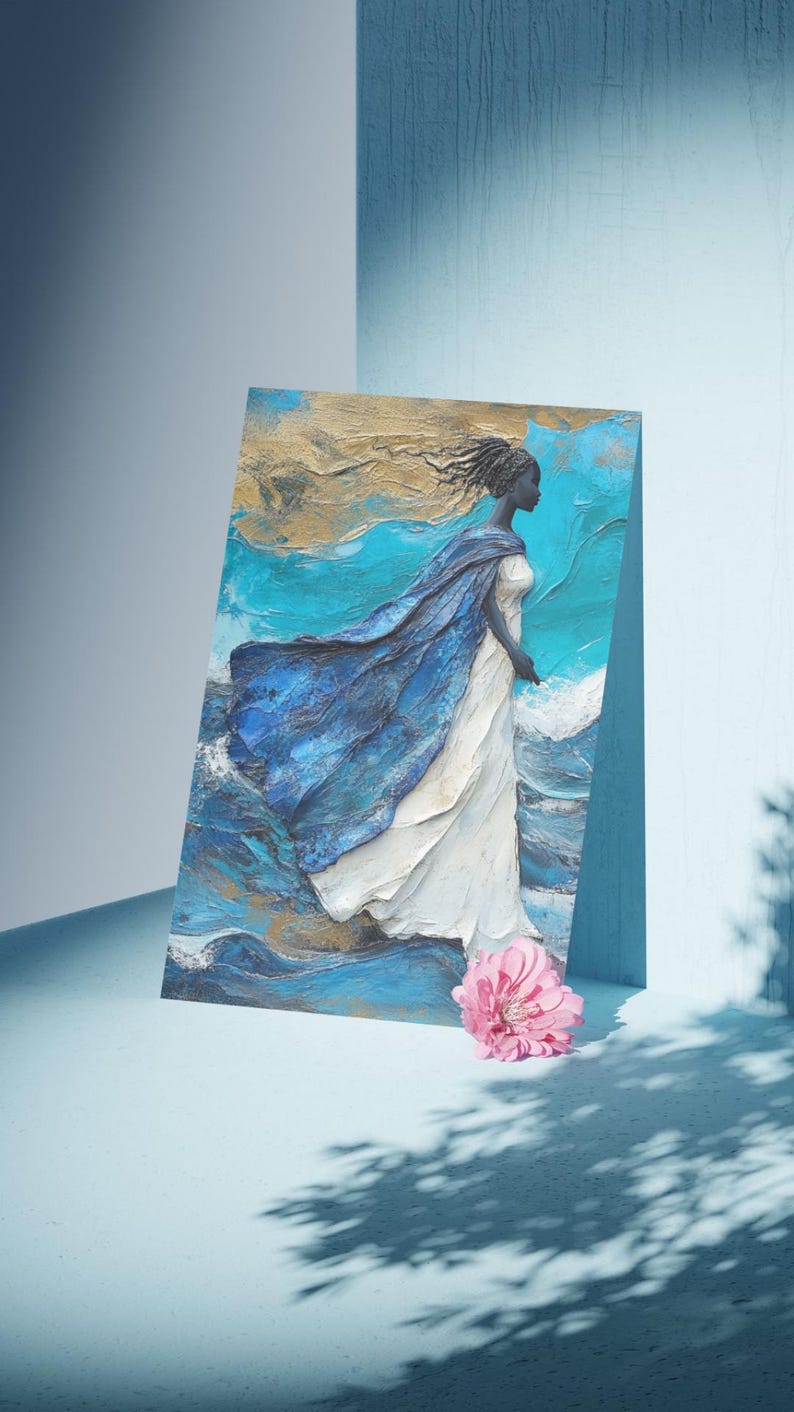 Yemaya Ocean Goddess Art Print | Yoruba, Santeria Altar Decor (digital ...