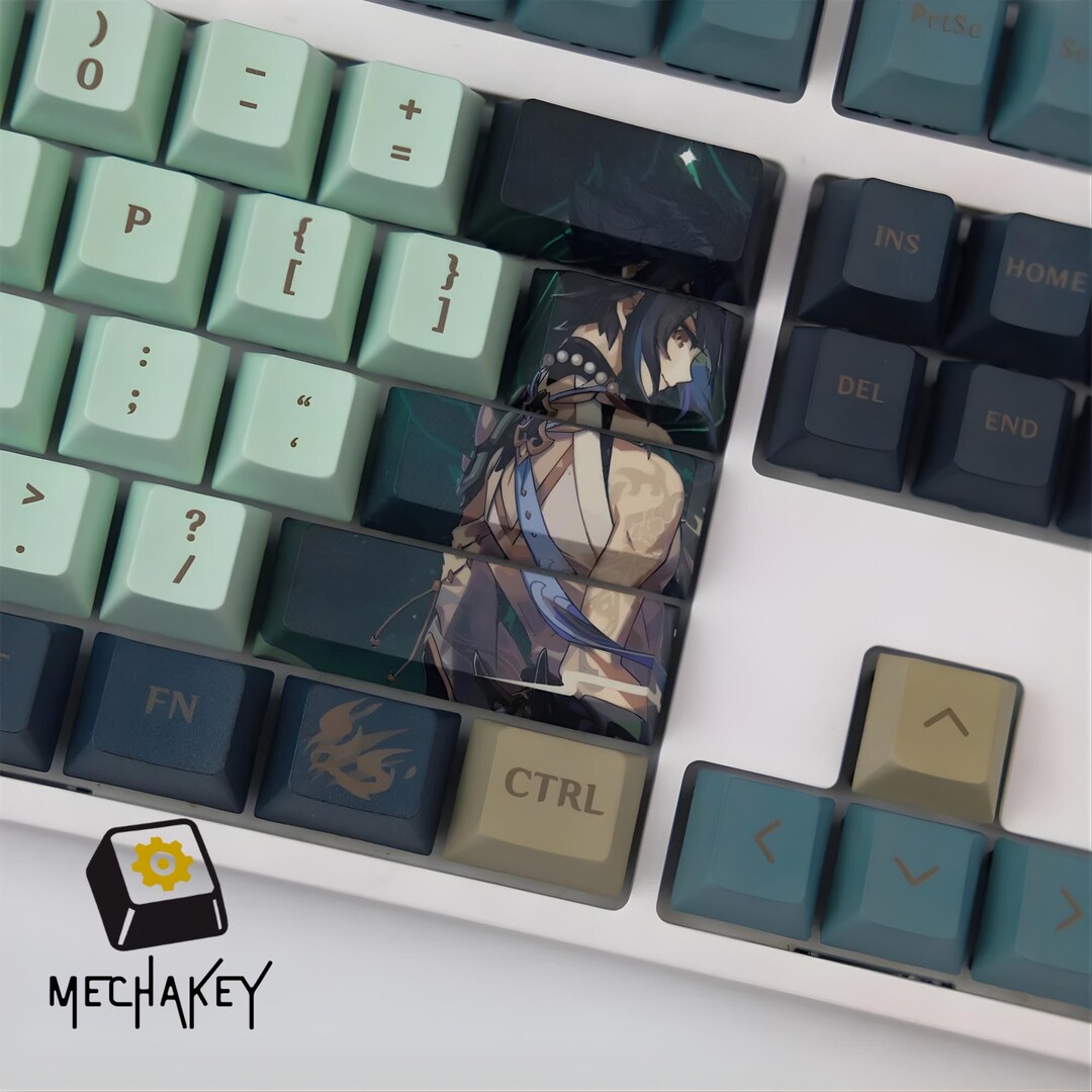Night Fang Spirit Keycaps Set – 128 Keys Cherry Profile PBT | Anime ...