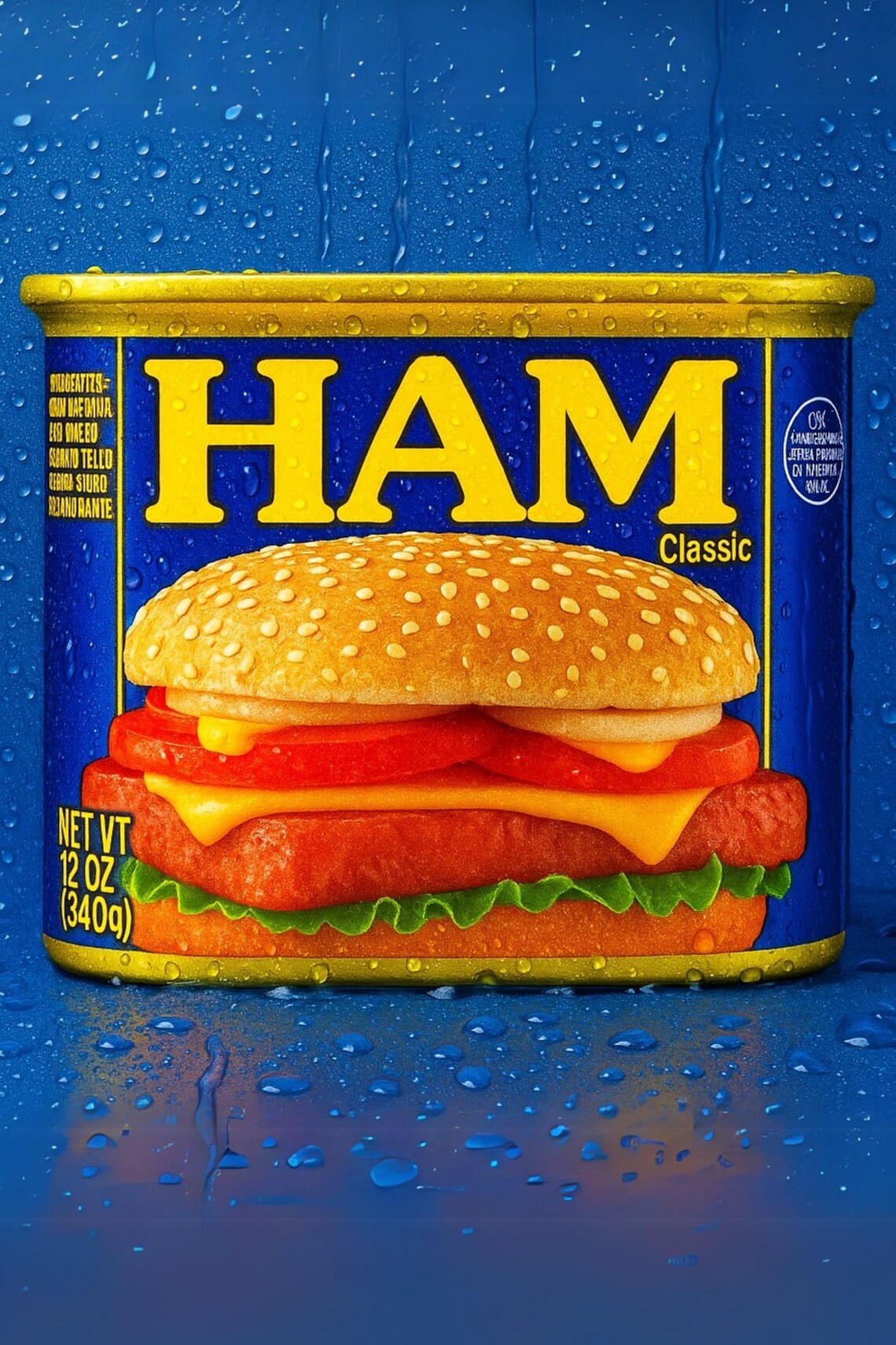 HAM (SPAM) Classic Retro Can Label – Printable Vintage-style Kitchen ...