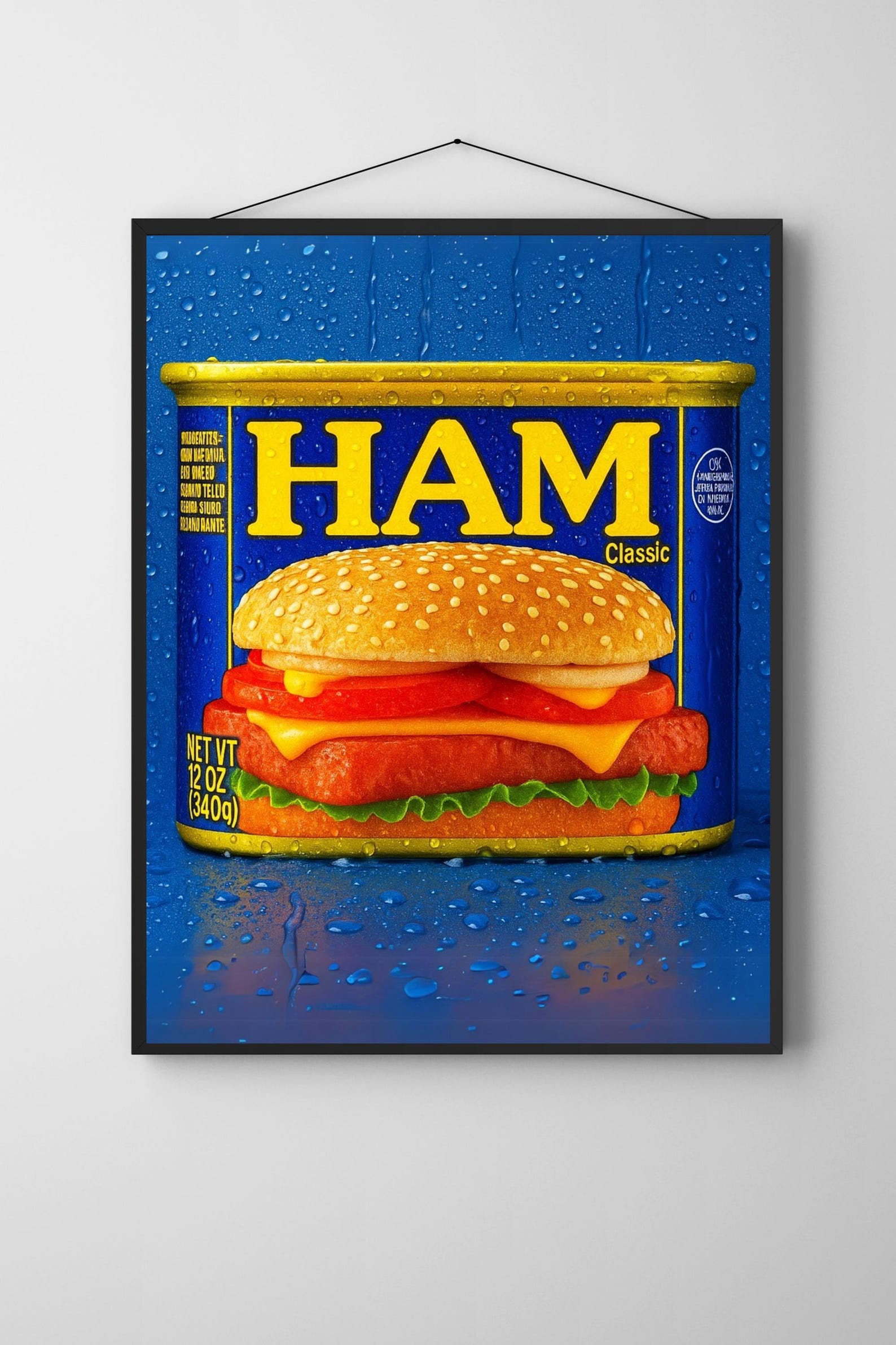 HAM (SPAM) Classic Retro Can Label – Printable Vintage-style Kitchen ...
