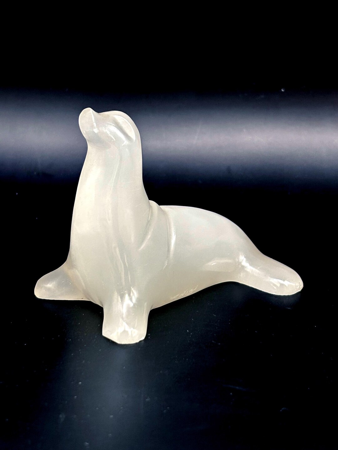 Italian Hand Carved Alabaster Seal Sculpture – Stone Animal Figurine - Etsy