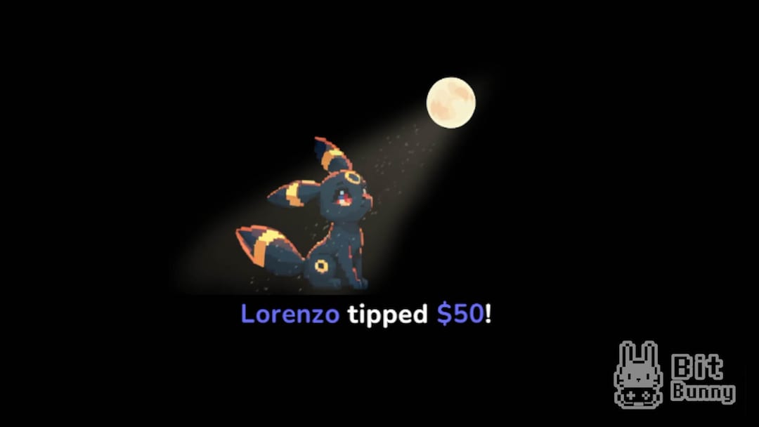 Twitch Alert – Pokemon Umbreon Moonlight Animation Restoring HP ...
