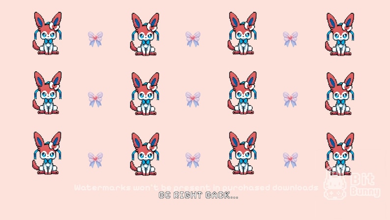 Pokemon Sylveon Twitch Overlay Pack - 4 Animated Pokemon Pixel Art ...