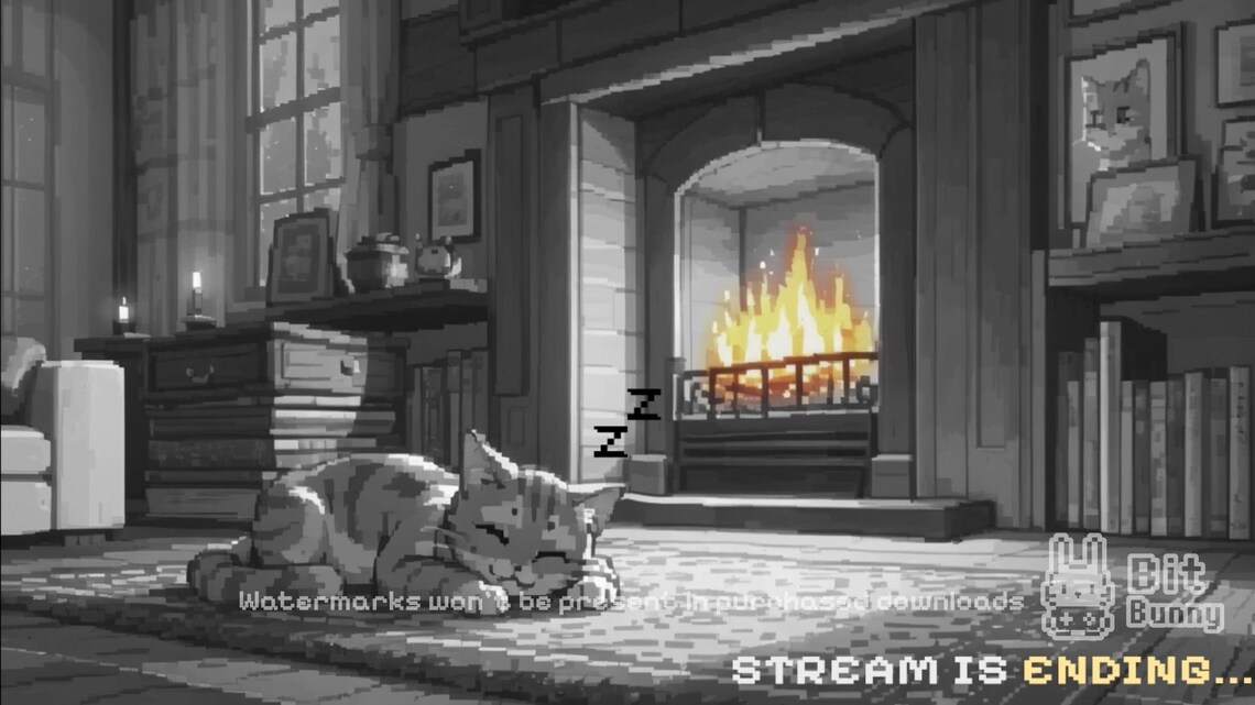 4 Animated Twitch Overlay Pack - Cozy Pixel Art Streaming Screens ...