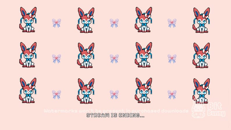 Pokemon Sylveon Twitch Overlay Pack - 4 Animated Pokemon Pixel Art ...